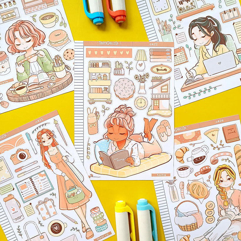Home | Planner Girl | Collection Stickers | C422 – PaperDollzCo